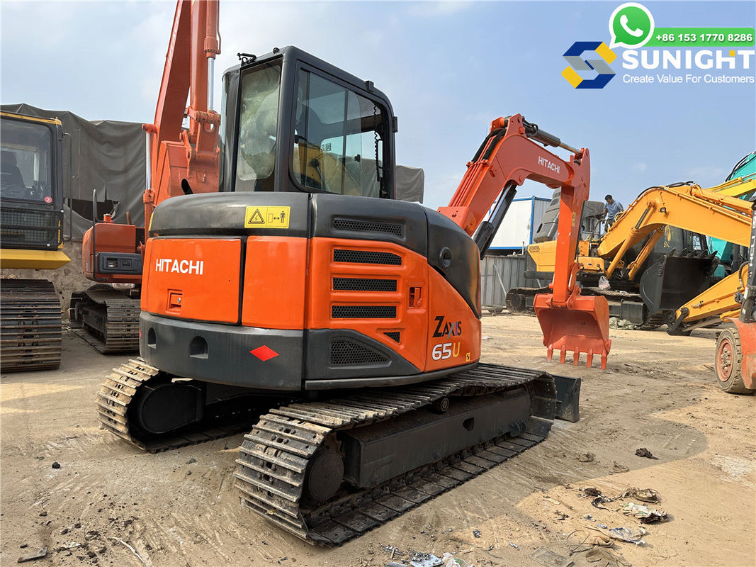Deft Design Japan Used Excavator Hitachi ZX65U Hydraulic Backhoe Used ...