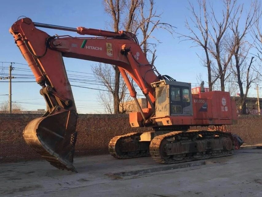 Mining Industry Used Hitachi Excavator 120 Ton EX1200 2.4m³ Bucket Size