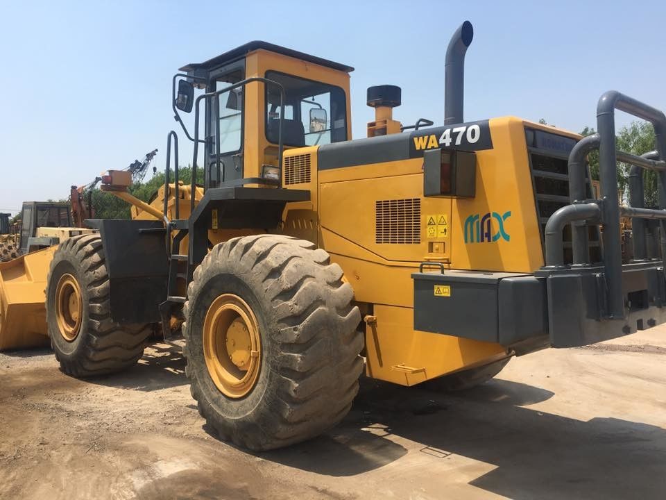Heavy Duty Used Komatsu Wheel Loader , Komatsu Payloader WA470-3 ...