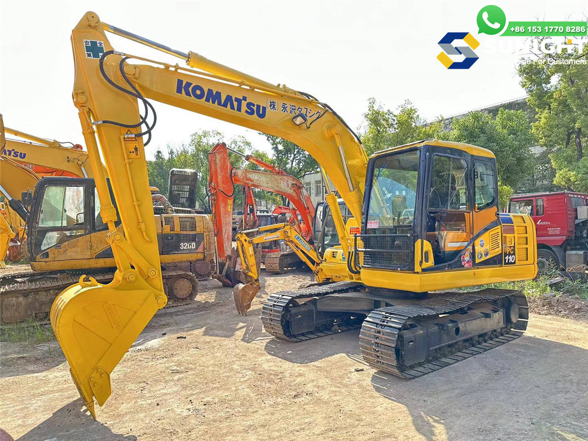 Komatsu PC110-8MO Large Excavator Diesel Excavator Rough Terrain Used ...