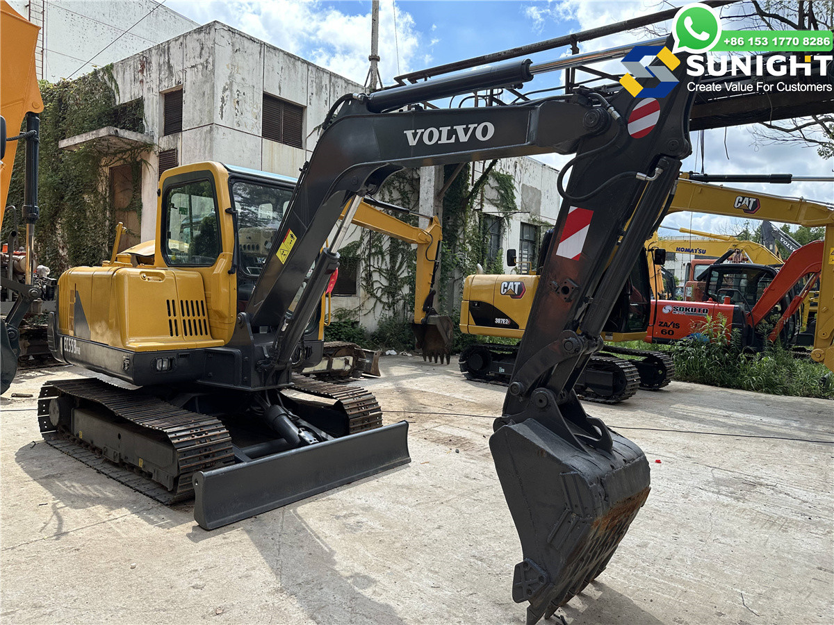 Volvo Ec55d Excavators Hydraulic Crawler Used Engineering Construction ...