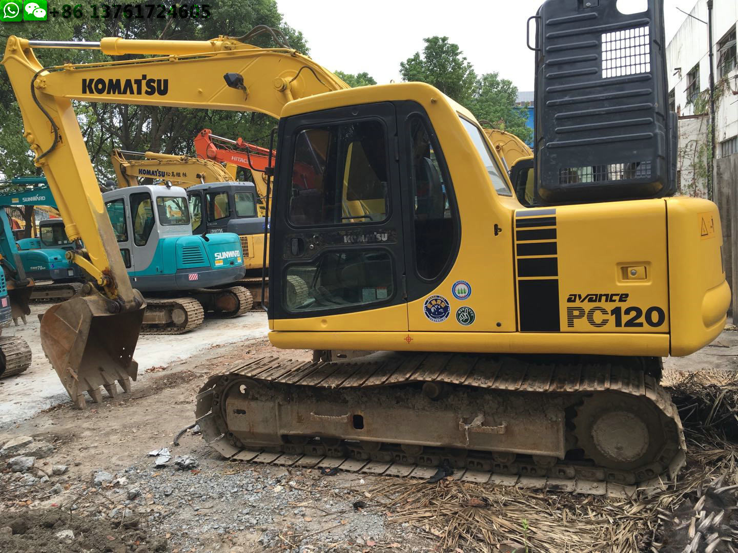 Medium Size 12t Old Komatsu Excavators Komatsu Crawler Excavator 450mm ...