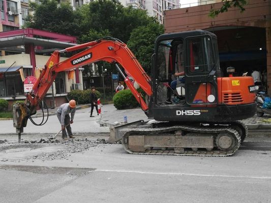 Original Doosan Mini Excavator , DH55-7 Second Hand Mini Diggers CE ...