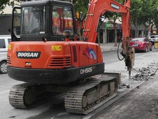 Original Doosan Mini Excavator , DH55-7 Second Hand Mini Diggers CE ...