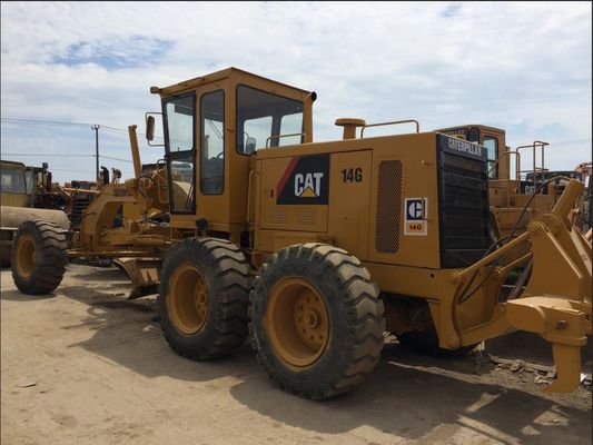 High Speed CAT Old Motor Graders , Road Maintainer Grader 14G With 3 ...