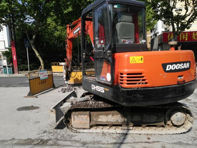 Original Doosan Mini Excavator , DH55-7 Second Hand Mini Diggers CE ...