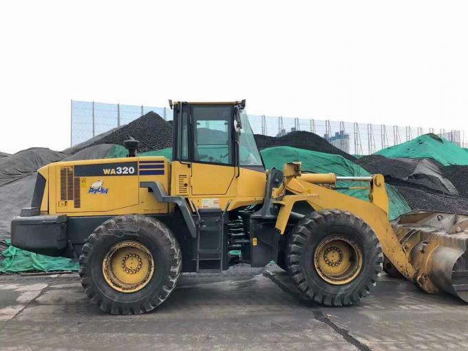 Original Japanese Used Payloaders Komatsu WA320 With Strong Komatsu Engine