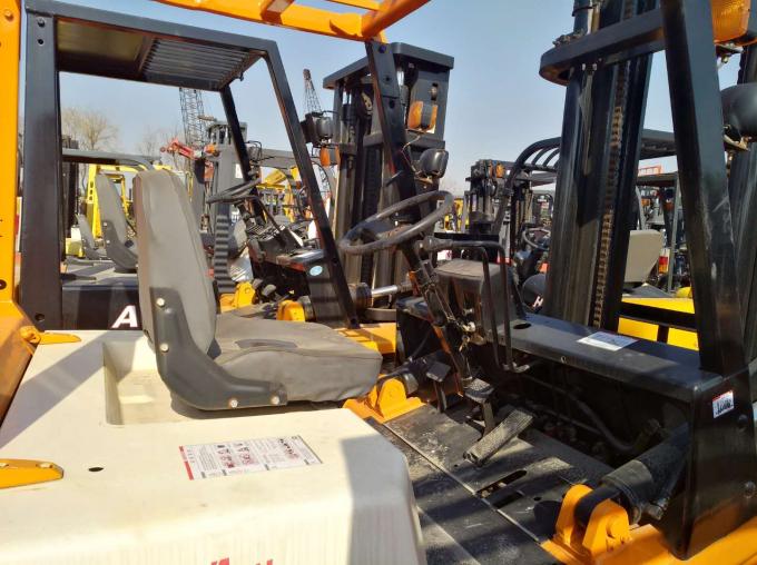 5T Used Diesel Forklift TCM FD50 Triple Mast With ISUZU Engine High ...